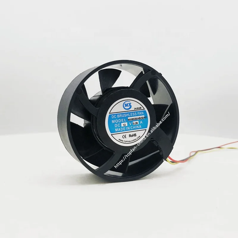 12v Dc Small Cooling Fans 3000rpm Waterproof Ip68 Outdoor Round Axial ...
