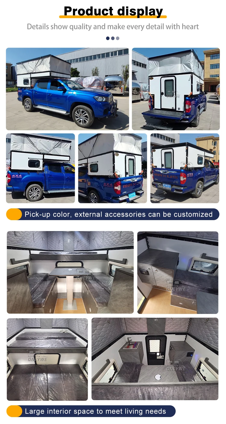 Onlywe Pickup Camper Truck Camper For Pickup Car Roof Top Expedition ...