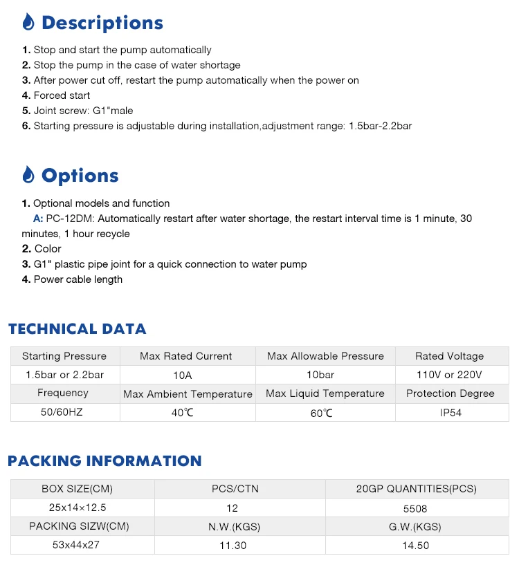 Water System Pressure Control Booster with Good Quality and Price ...