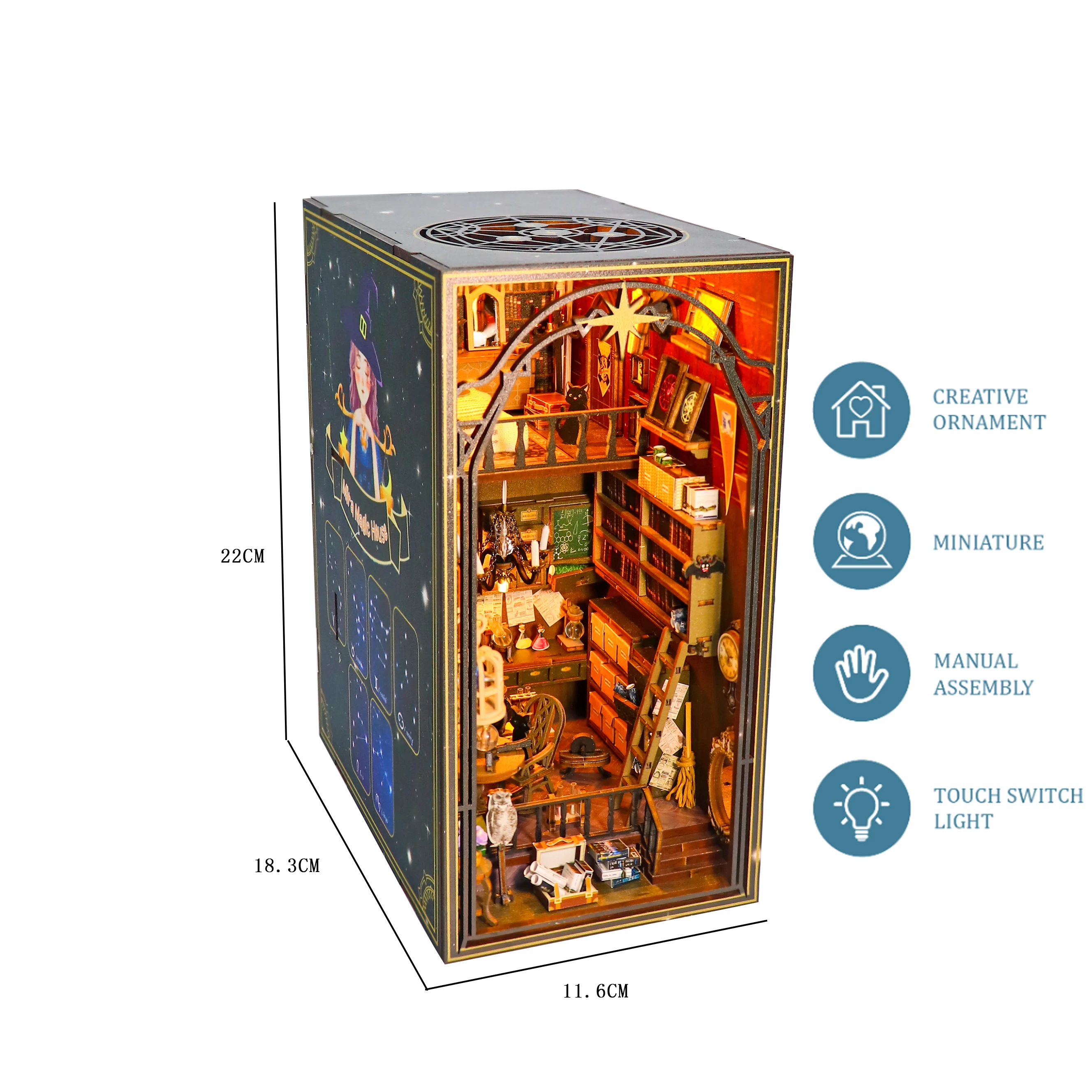 Hongda New Design M2311 Mira Magic House Book Nook Shelf Insert Book ...