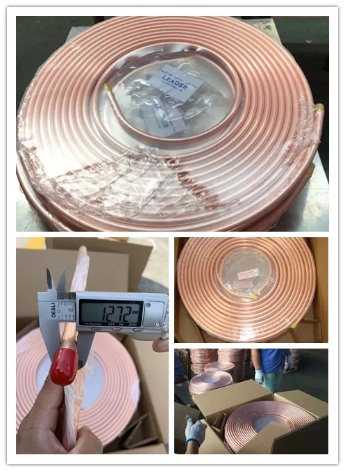 1/4'' 3/8'' 1/2'' 5/16'' Professional Air Conditioner Copper Tube