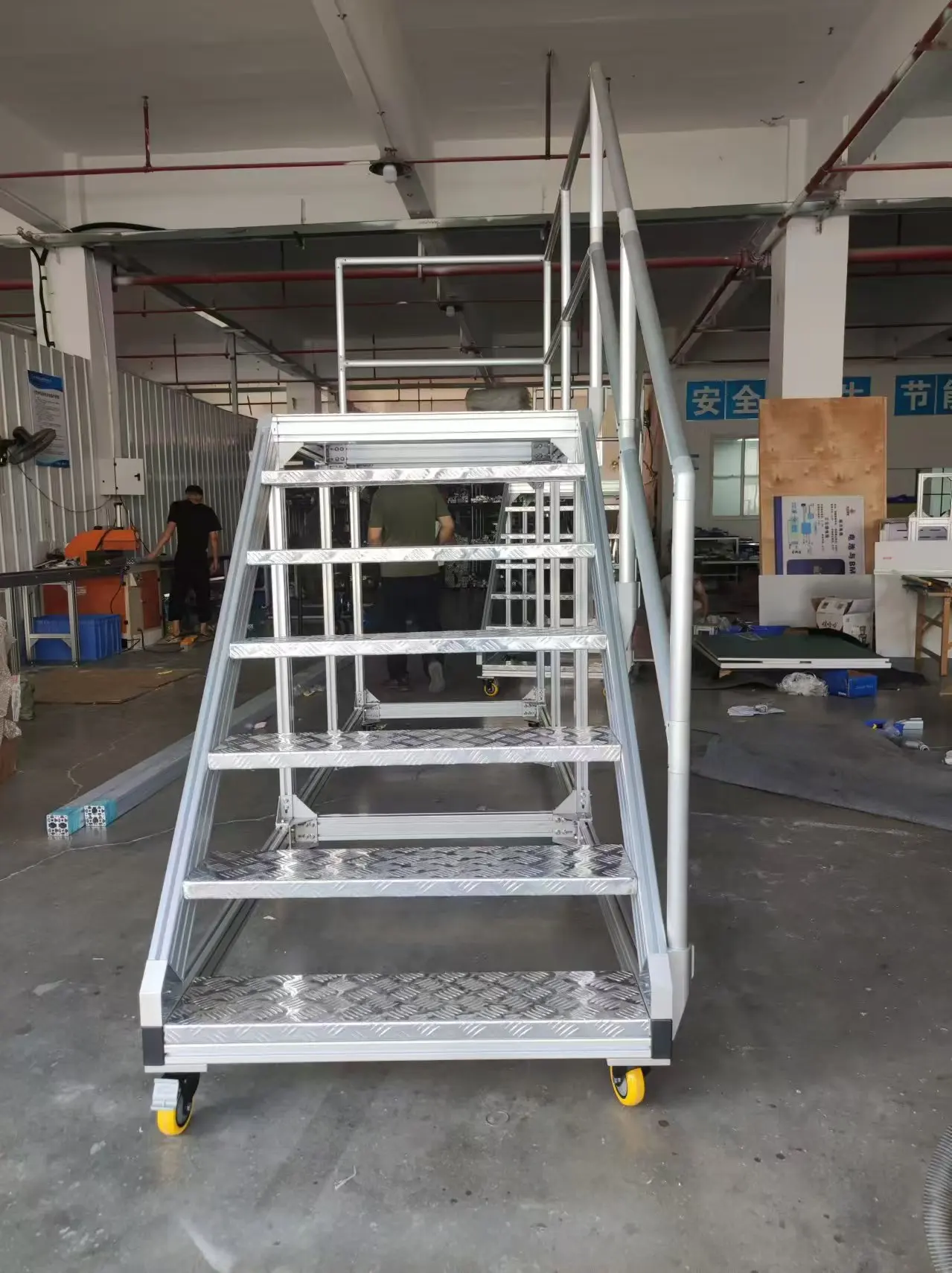 Industrial Platform Trestle Ladder System T Slot Aluminum Structure ...