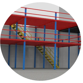 Multi-level Steel Warehouse Rack Supported Mezzanine Decking System ...