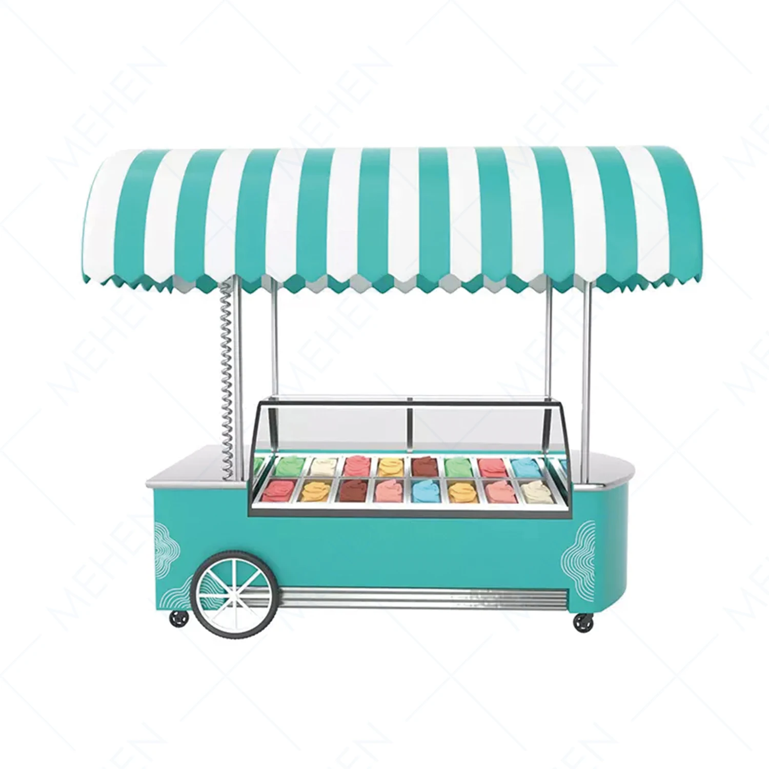 Mehen Mch5 Portable Gelato Display Freezer Gelato Cart - Buy Gelato ...