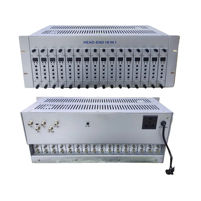 FCC Certified 16-Channel RF Modulator Adjustable CatV Headend HDM1 ...
