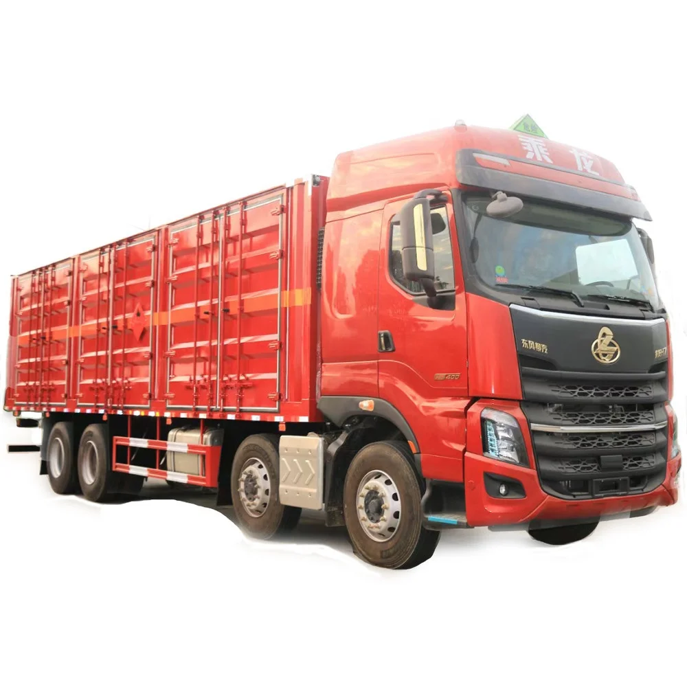 Heavy capacity LIUQI chenlgong 8x4 30 ton box truck 26 ft van cargo ...