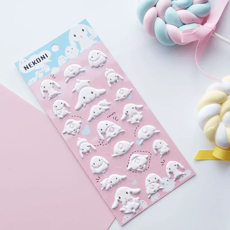 Nekoni Foam Stickers - Aesthetic 3D Stickers for Diaries