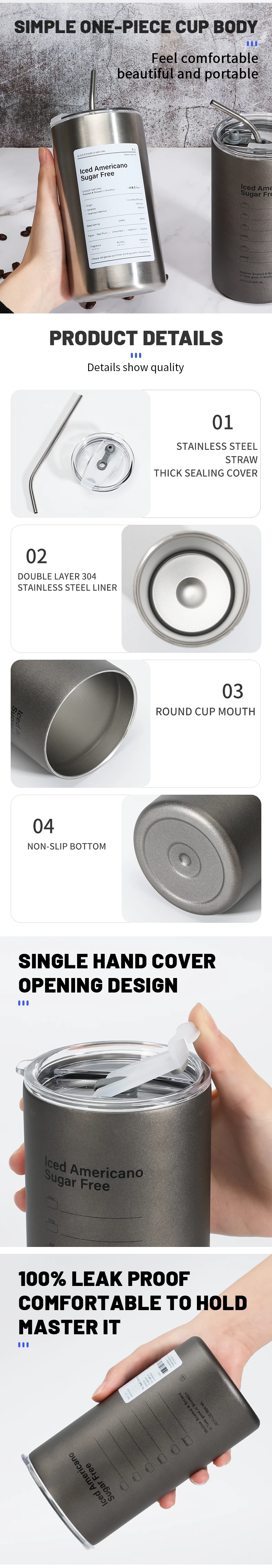 Factory Wholesale 350ml 600ml Custom Logo Stainless Steel Car Travel ...