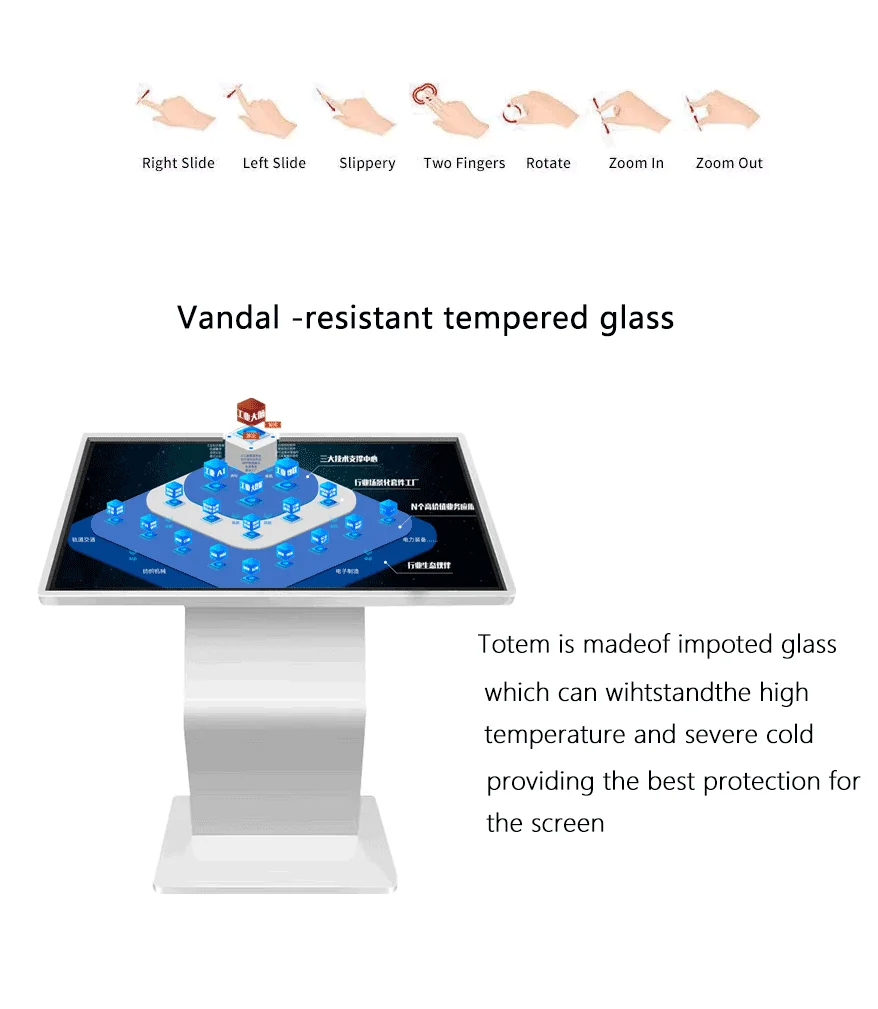 55 Inch Horizontal Advertising Machine And Self-service Query Machine ...