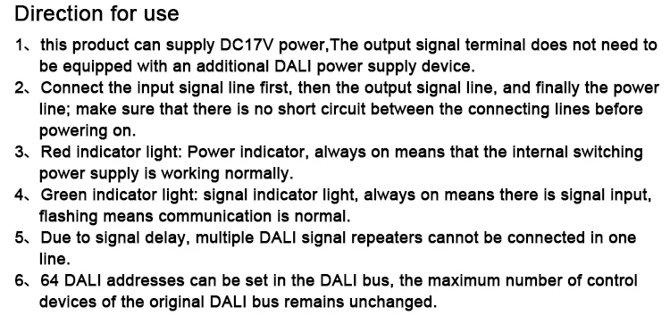 Dali Bus System Dali Signal Increase Transmission Distance Signal ...