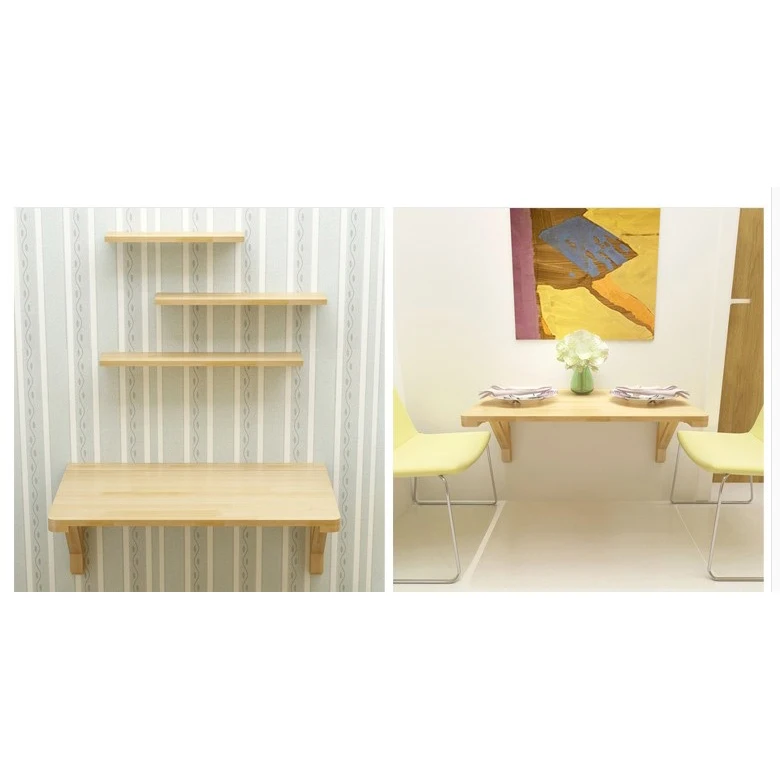 Modern Simplicity Wooden Folding Wall-Mounted Table