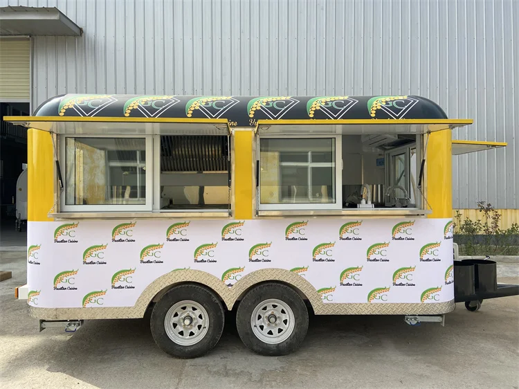 Versatile Outdoor Mobile Food Carts - Perfect for Any Business