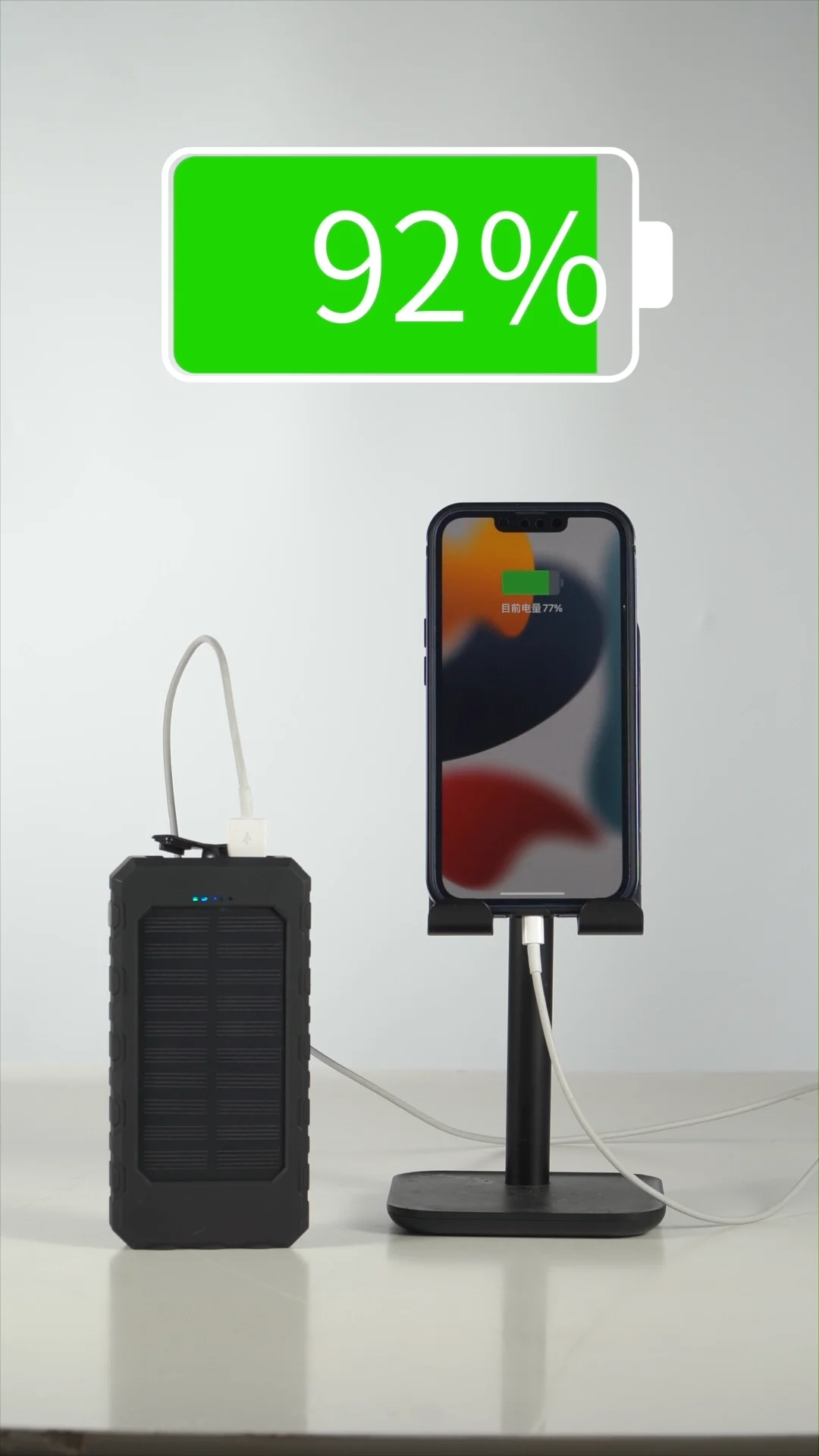 Portable 8000mah Battery Solar Powered Waterproof Micro Usb Power Bank ...