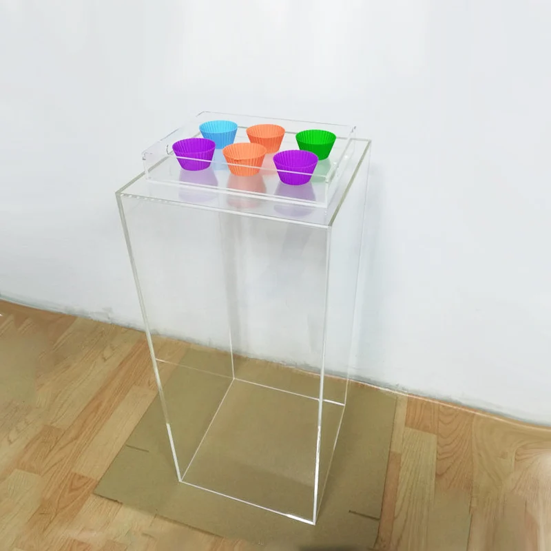 Wholesale Acrylic Clear Plinth - Perfect for Wedding Displays