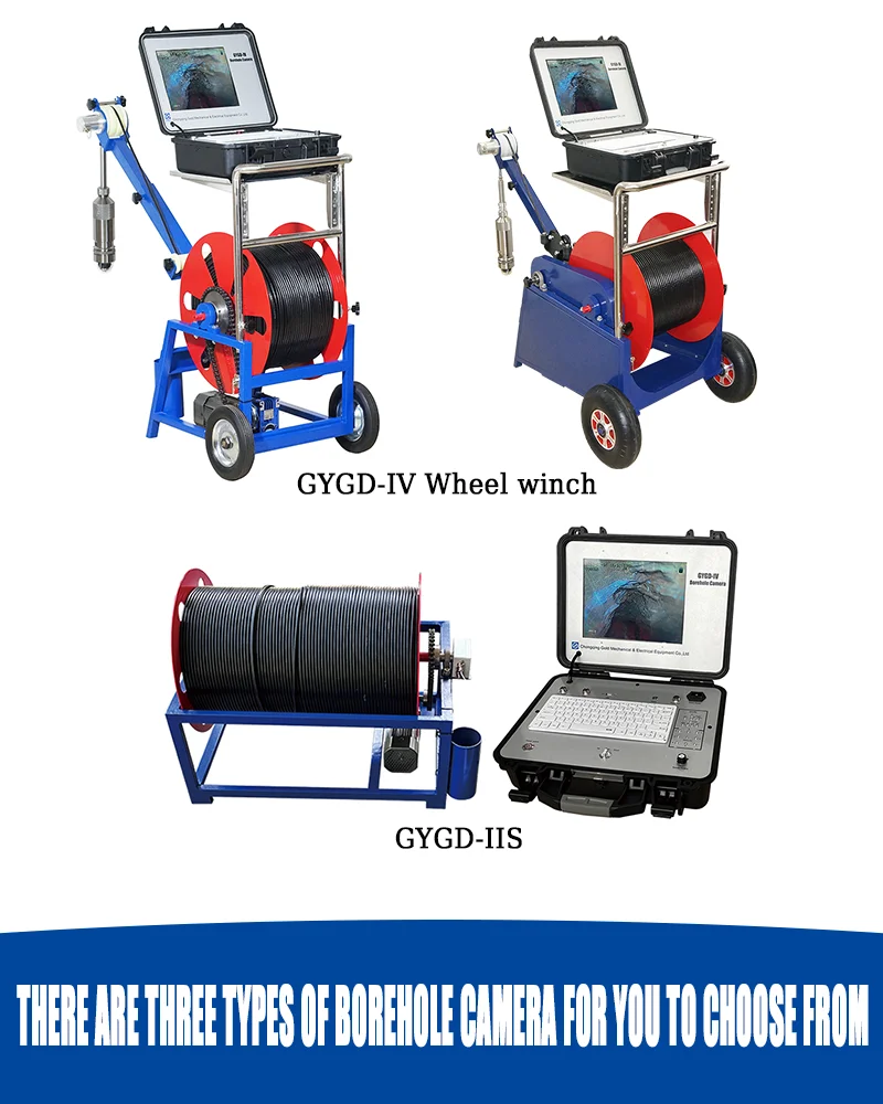 500M Borehole Inspection Camera Deep Underwater Camera Dual Camera for ...