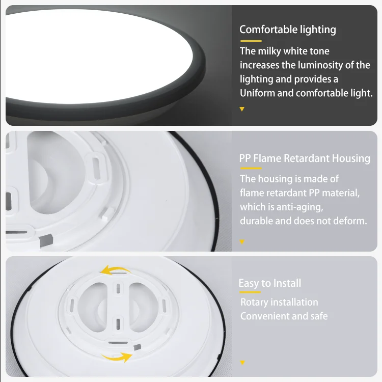 18w 24w 30w 40w 72w Morden Ip44 Lamp Ceiling Pop Led Celling Waterproof ...