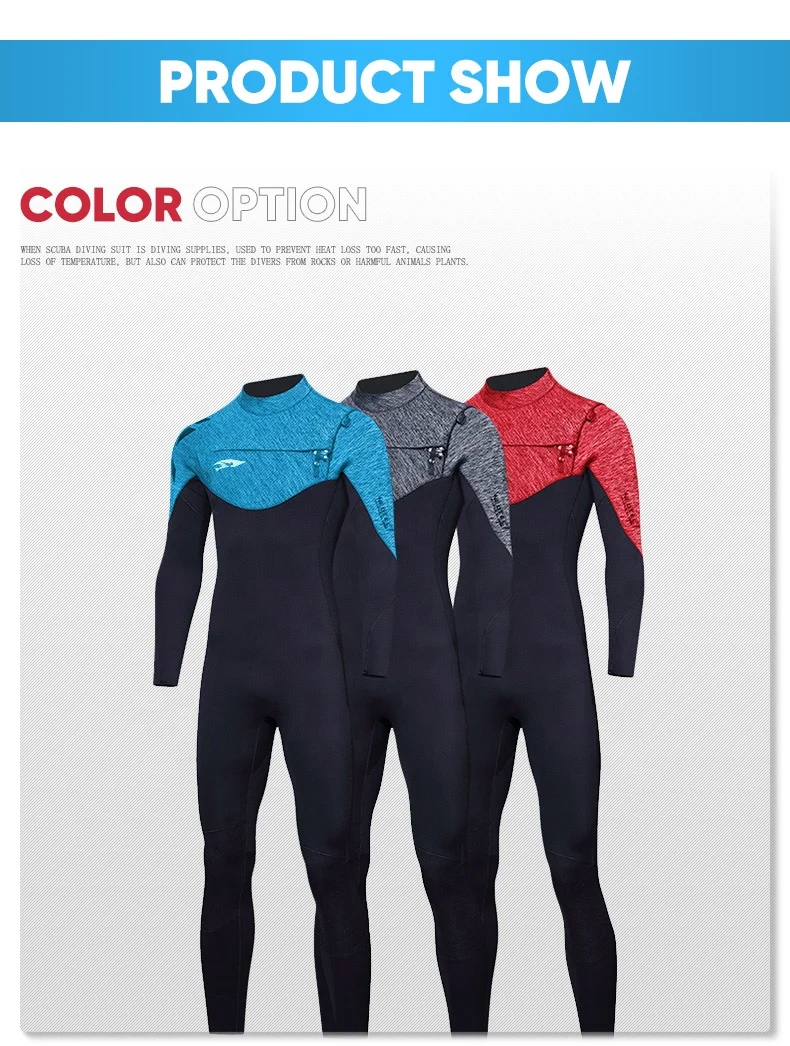 5mm Neoprene Men Hooded Diving Surfing Clothes Eco Friendly Sustainable