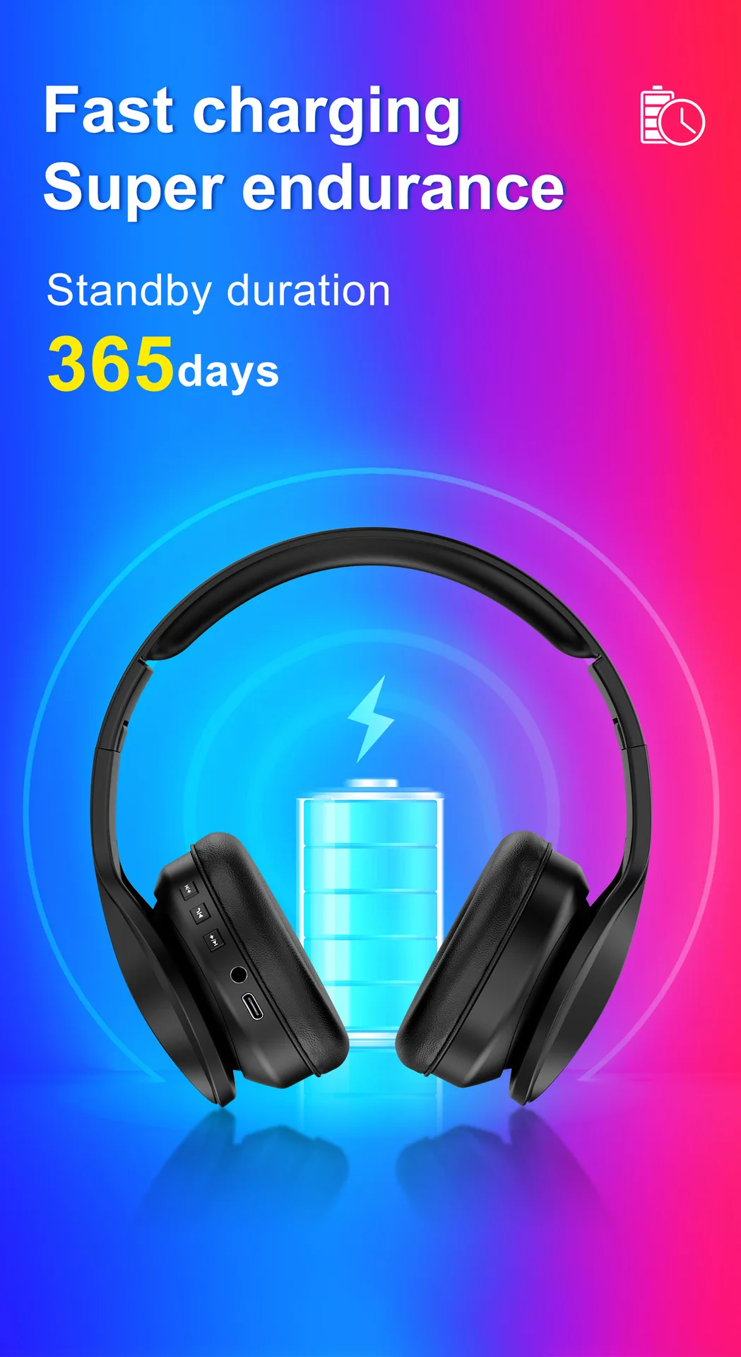 OEM Noise Cancelling Bluetooth Headphones - Foldable & Durable