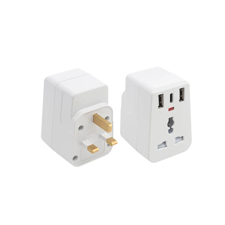 302M USB C 3 Pin Multi Plug Adapter with USB and Type c Supplier Foshan ...