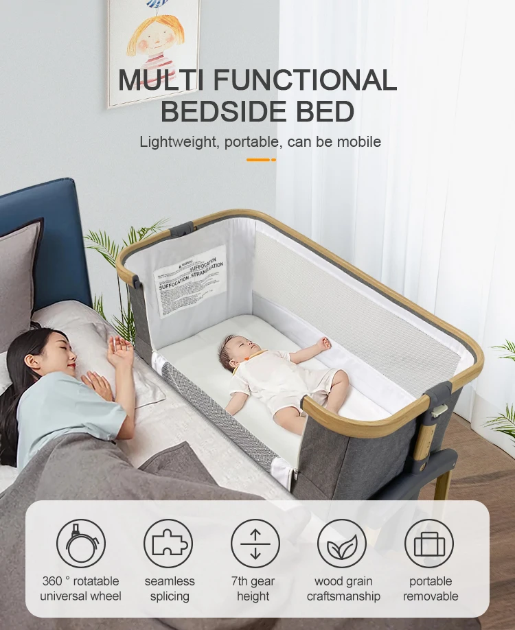 Multifunctional Baby Crib Bassinet Baby Bed Crib Child Cribs For Baby ...