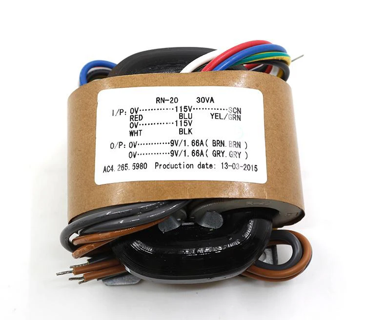 Packbox 115v-230v R Type Transformer Pure Copper 30w Transformer 9-24v ...