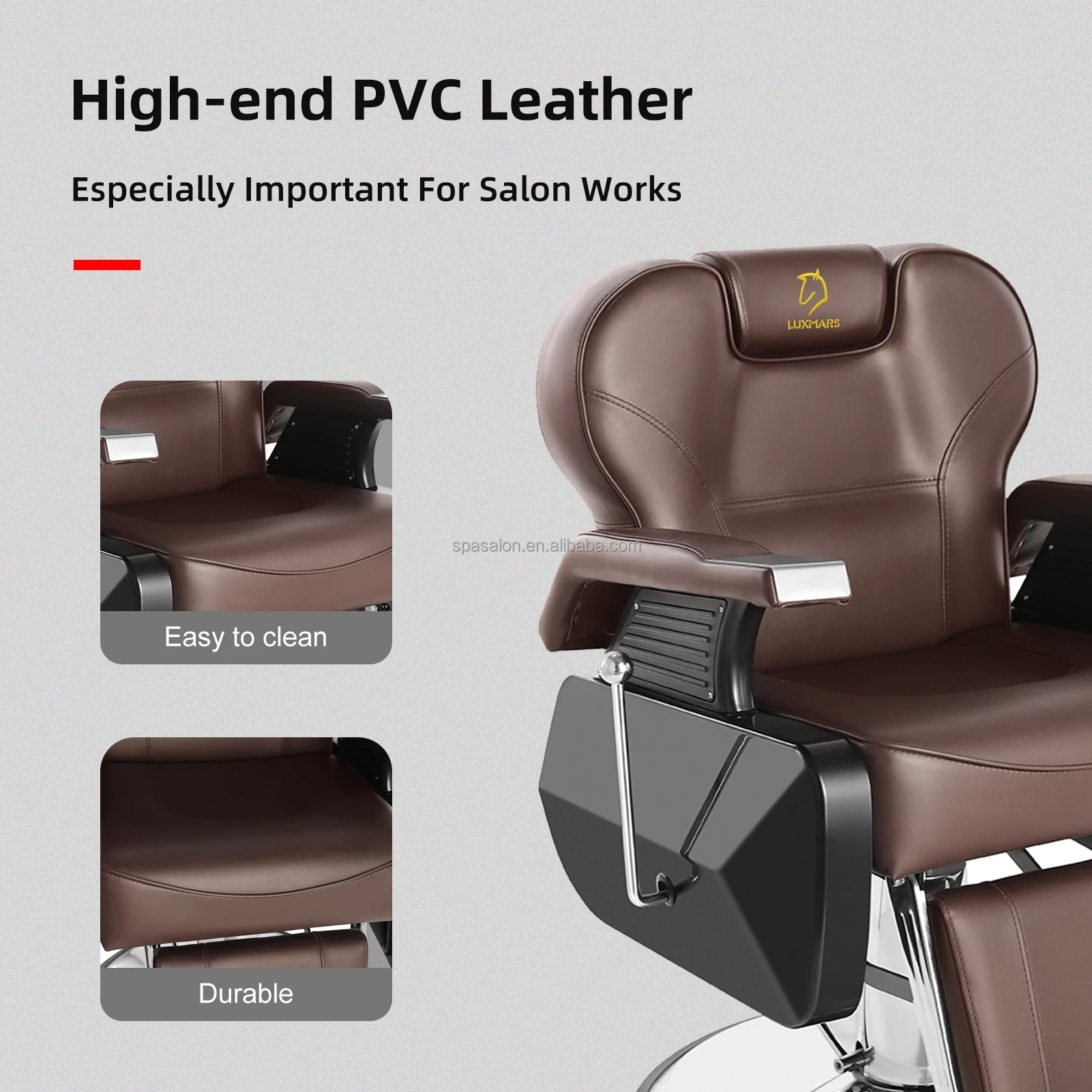 Barber Chair Luxury Salon Styling Best Barber Chair with Headrest ...