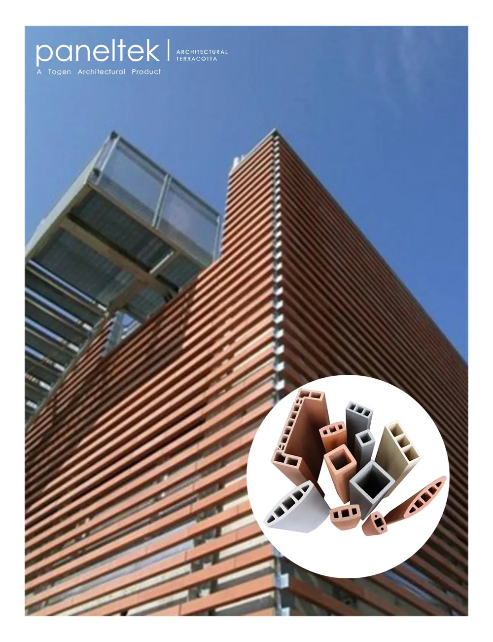 PANELTEK Terracotta External Facade Louver Decorative Terracotta Panel ...