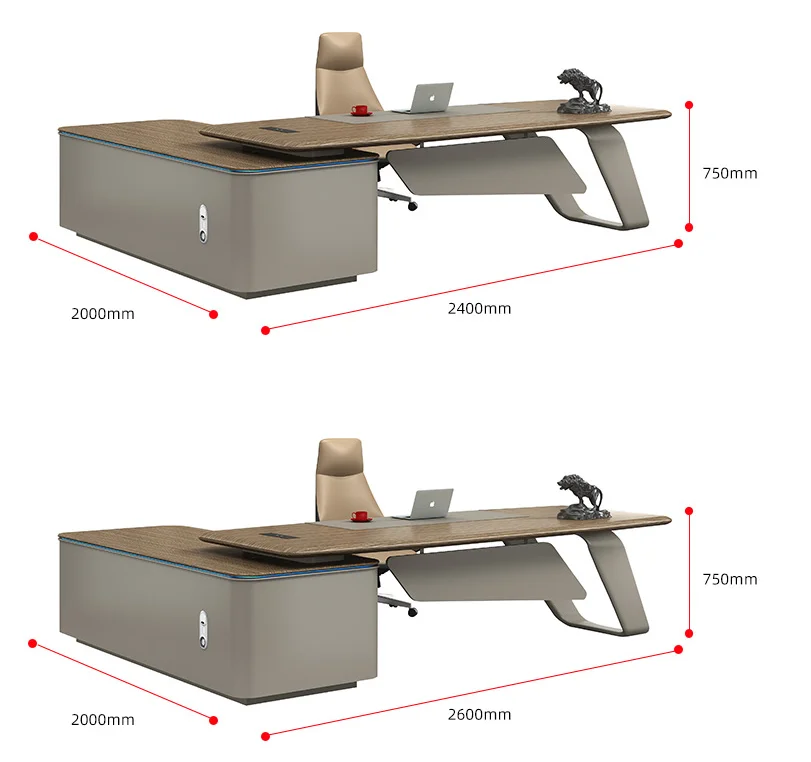 Modern Luxury Computer Working Table for Boss Home Office