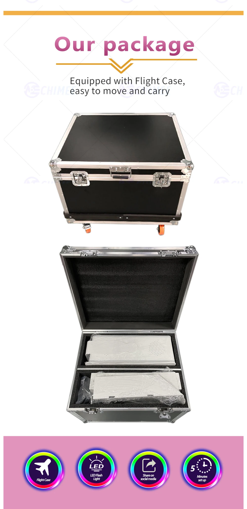 DSLR Photo Booth Kiosk LED RGB Lights iPad Photobooth Selfie Booth With ...