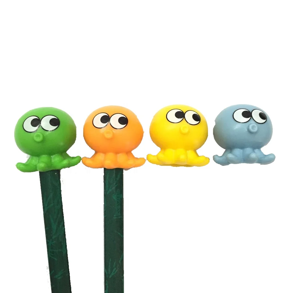 Plastic Octopus Toy Pencil Toppers For Vending Machine Capsule Toys ...