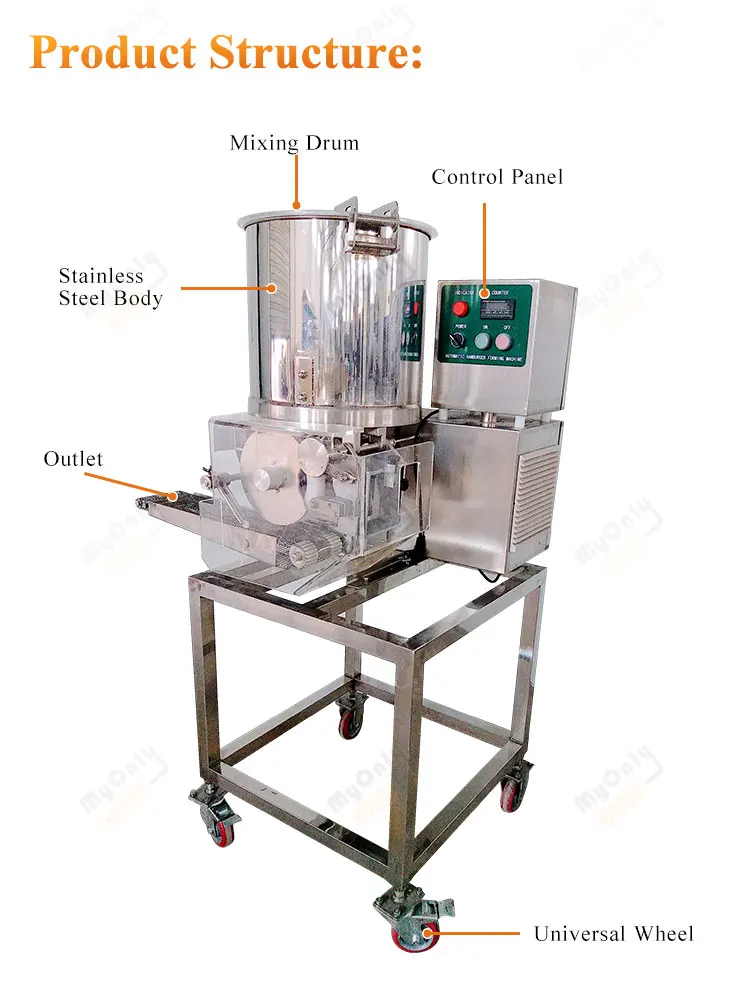 Professional Pattie Roller Machine - Automatic Nuggets Maker