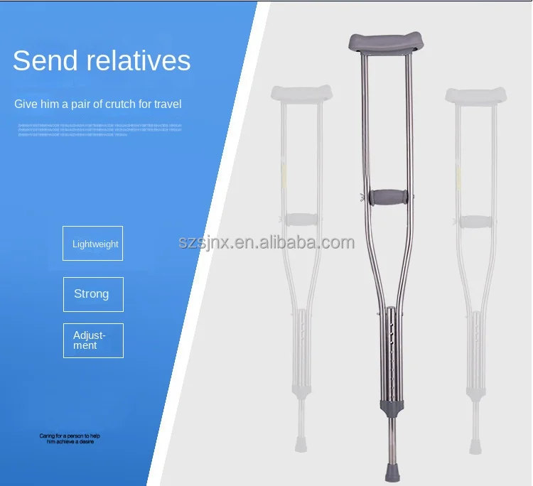 Medical Comfortable Adjustable Underarm Crutches - SJNX