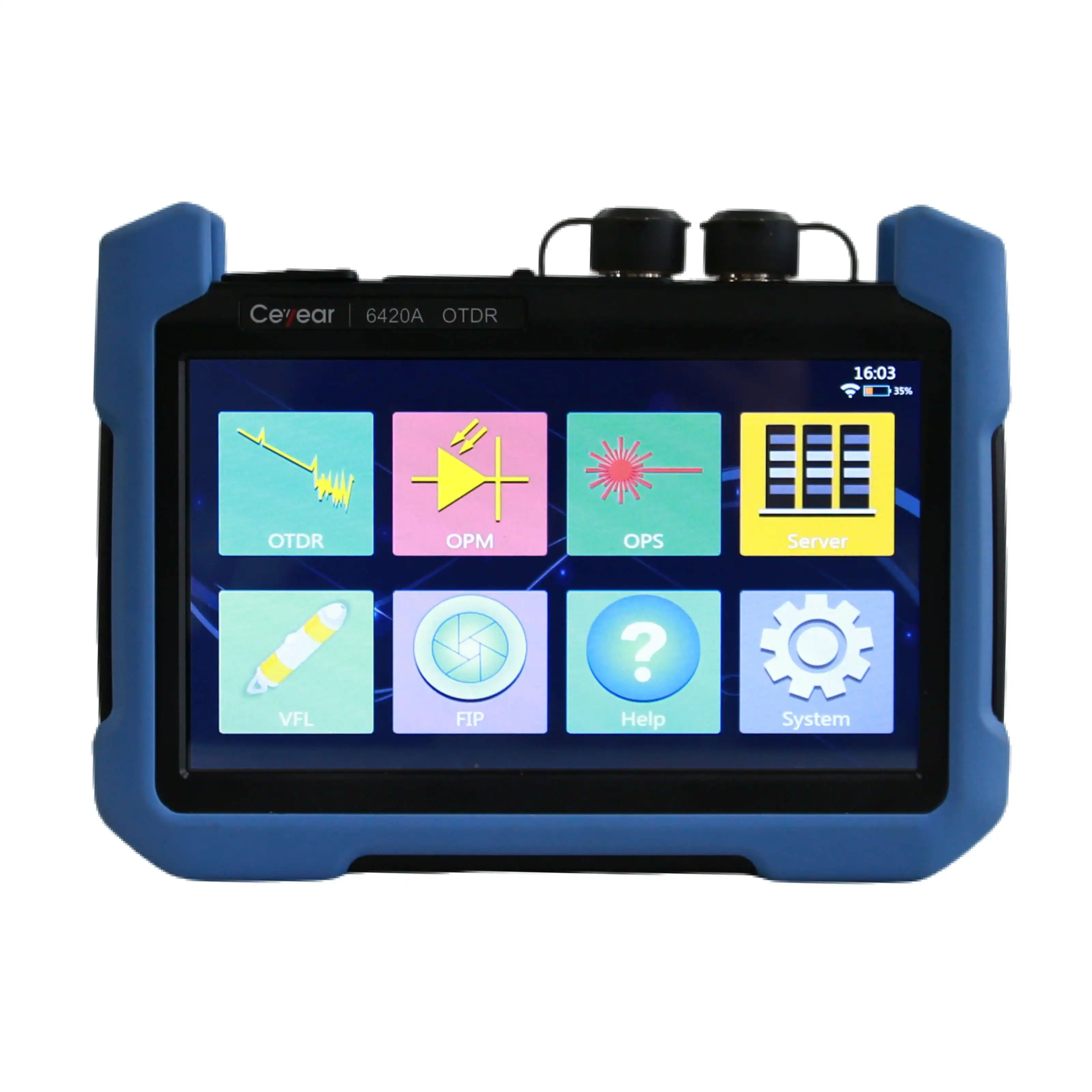 6420a Otdr With Optical Power Meter Vfl 1310 1550 1625nm Optical Time ...