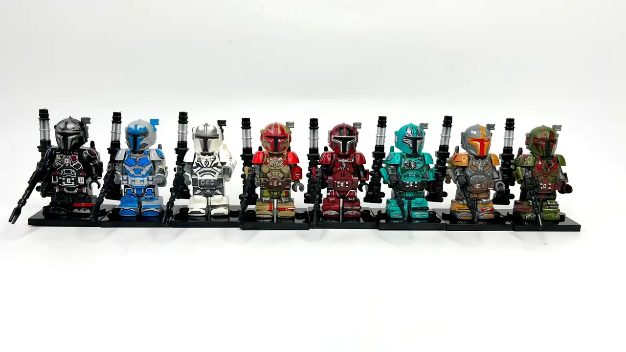 Starwars Bricks Darth Vader Damerion Mandalorian Jango Fett Drabatan ...