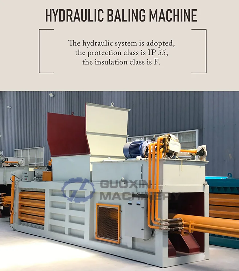 Hydraulic Horizontal Baler Plastic Waste Bundle Machine Bottle & Can ...