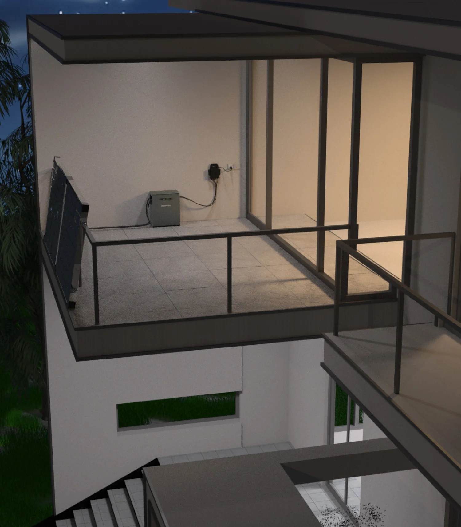 Newsmy Micro Inverter Battery Balcony Solar Power System