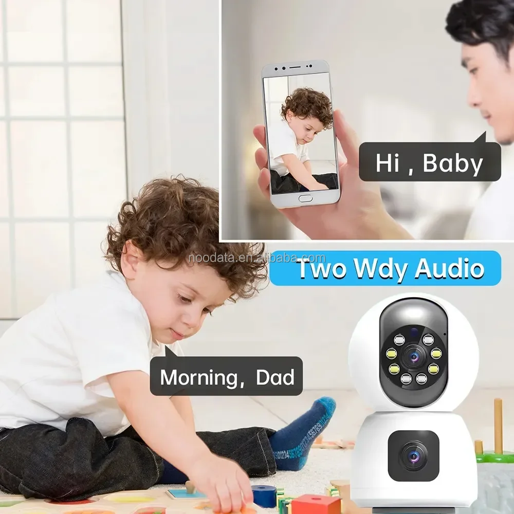 2023 Newest Colorful Wifi Cctv Robot 4mp Full Color Night Vision Indoor ...