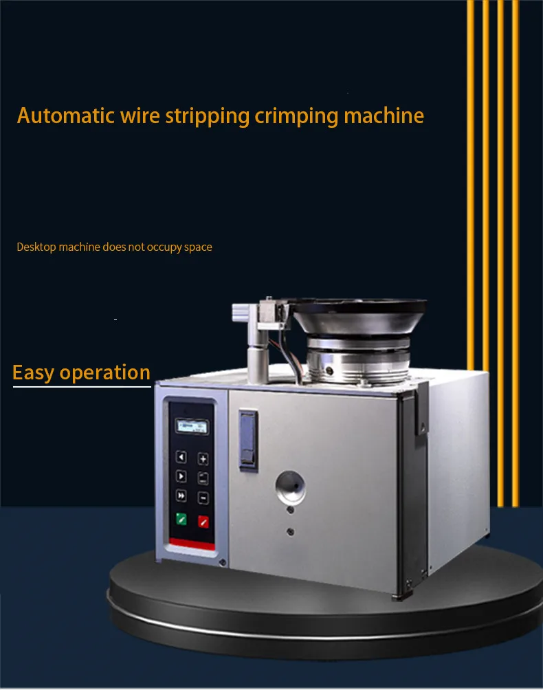 Ts-01 Semi Automatic Pre-insulated Wire Terminal Stripping Crimping ...