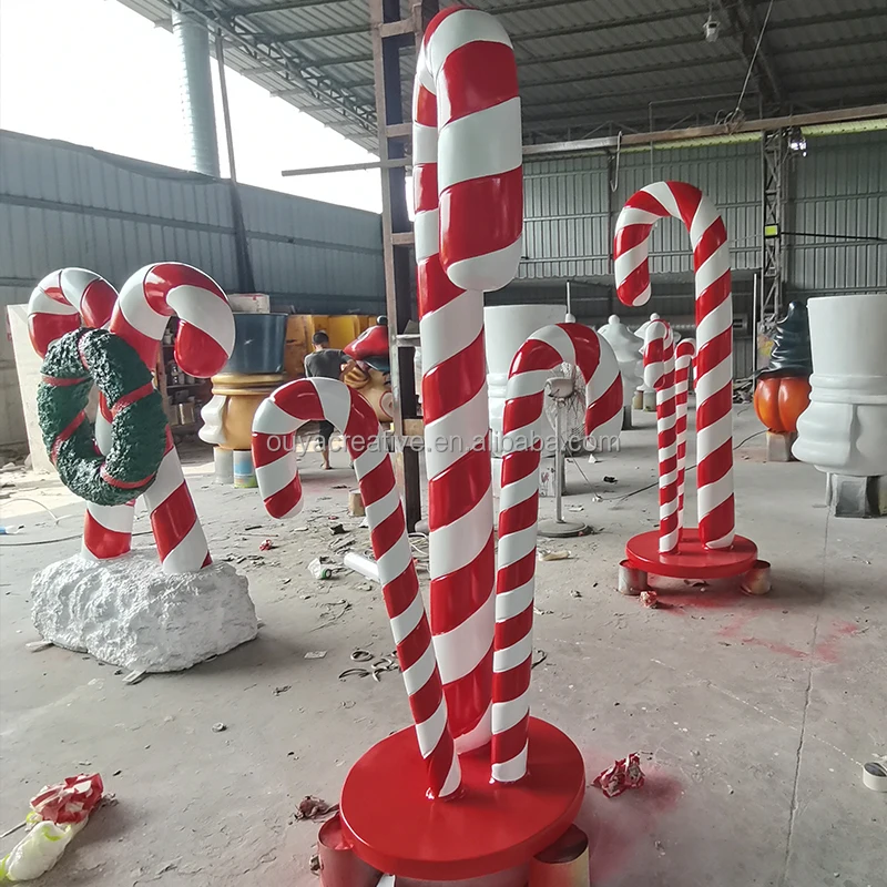 Large Outdoor Commercial Fiberglass Candy Cluster Sculpture For ...