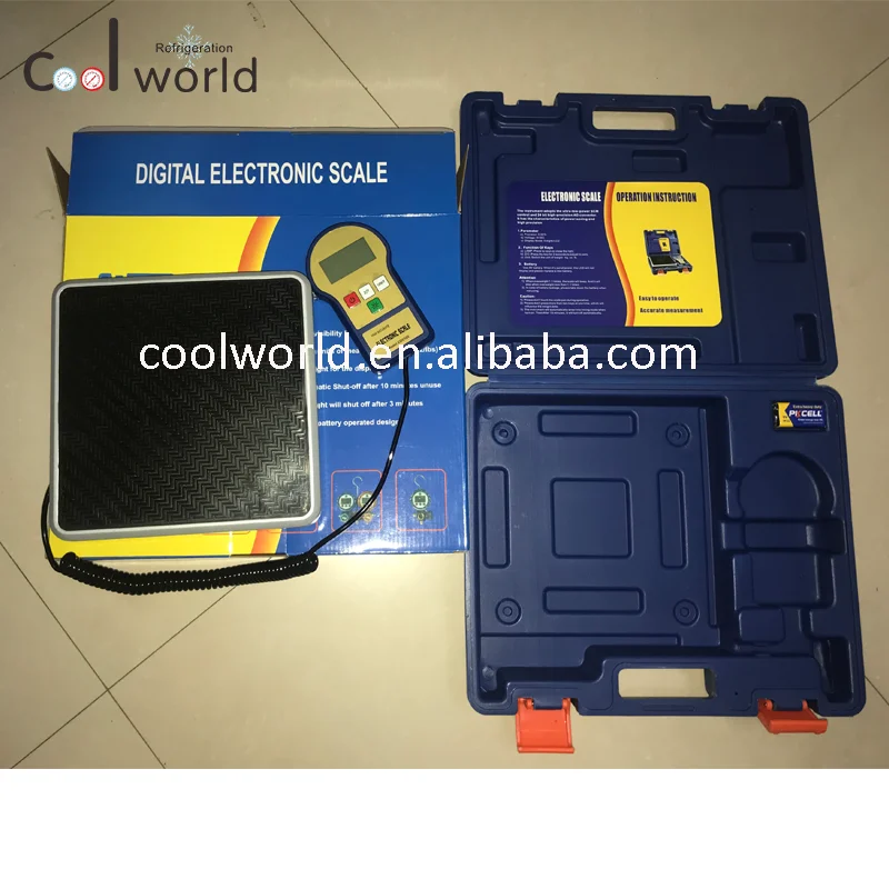Digital Electronic Refrigerant Charging Weight Scales 100kg For Hvac Auto Ac Refrigerant ...