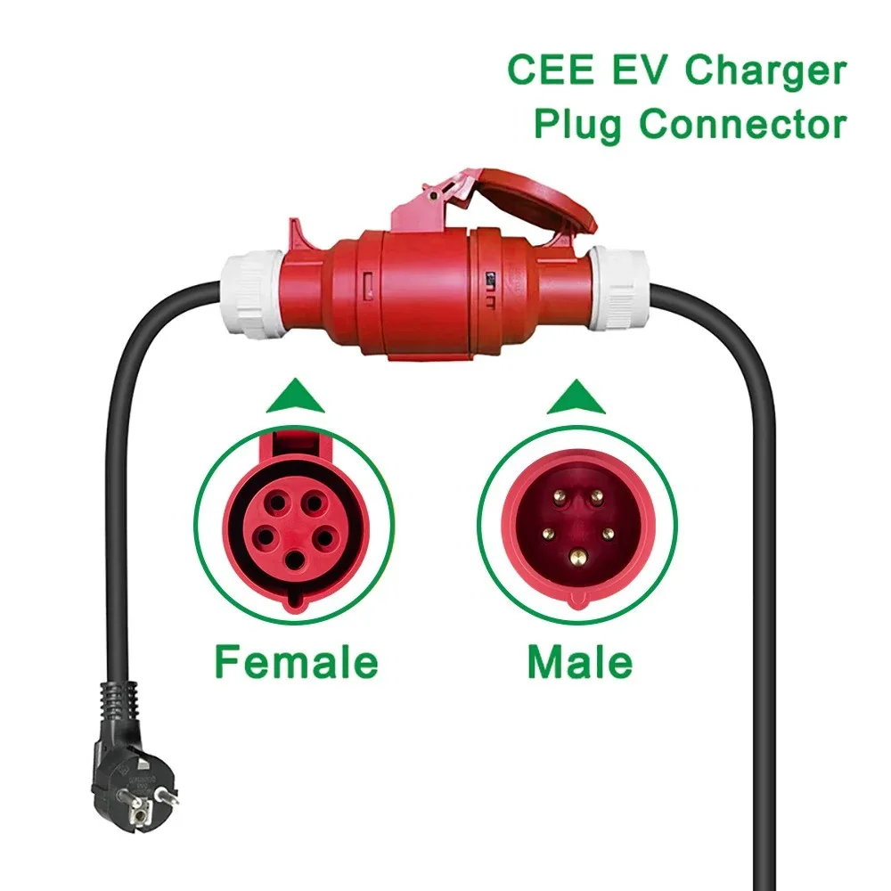 Waterproof Industrial Male And Female Plug 380v 16a 32a Iec Cee Ac Ev ...