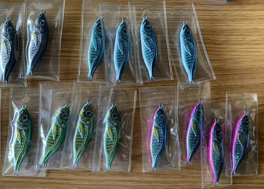 Wholesale Simulation Printing Fishing Jig Pesca 40g 60g 80g Saltwater ...