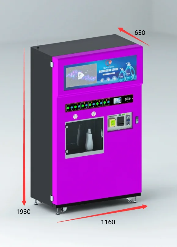 Android Version Coin Operated Liquid Soap Detergent Vending Machine - Pukui