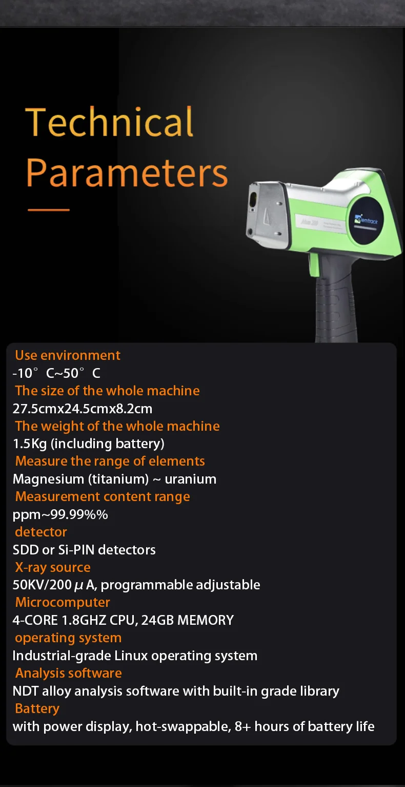 Atom 200 High-accuracy Electronic Handheld Xrf Analyzer For Gold & Pmi ...