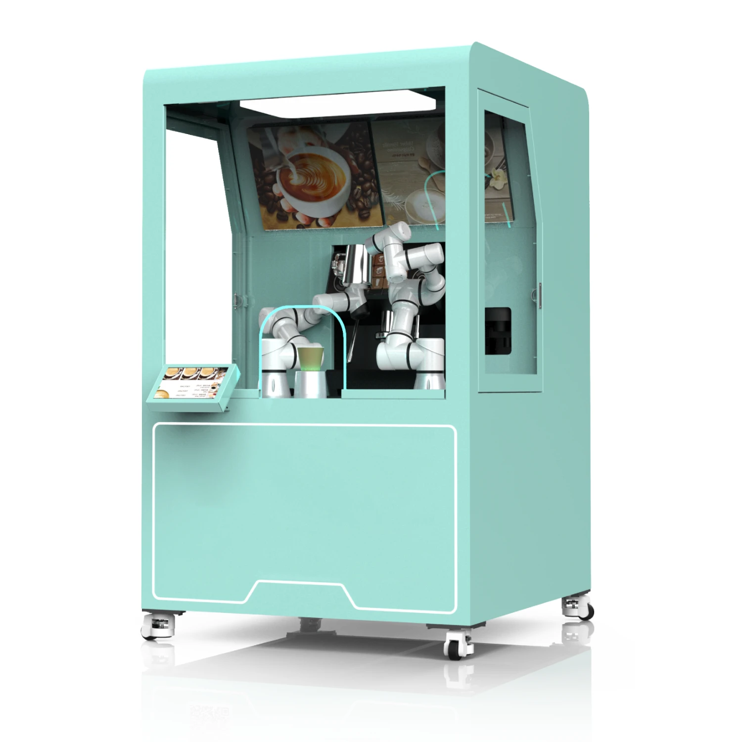 Intelligent Coffee Robot Vending Machine with 6-Axis Cobot Arm