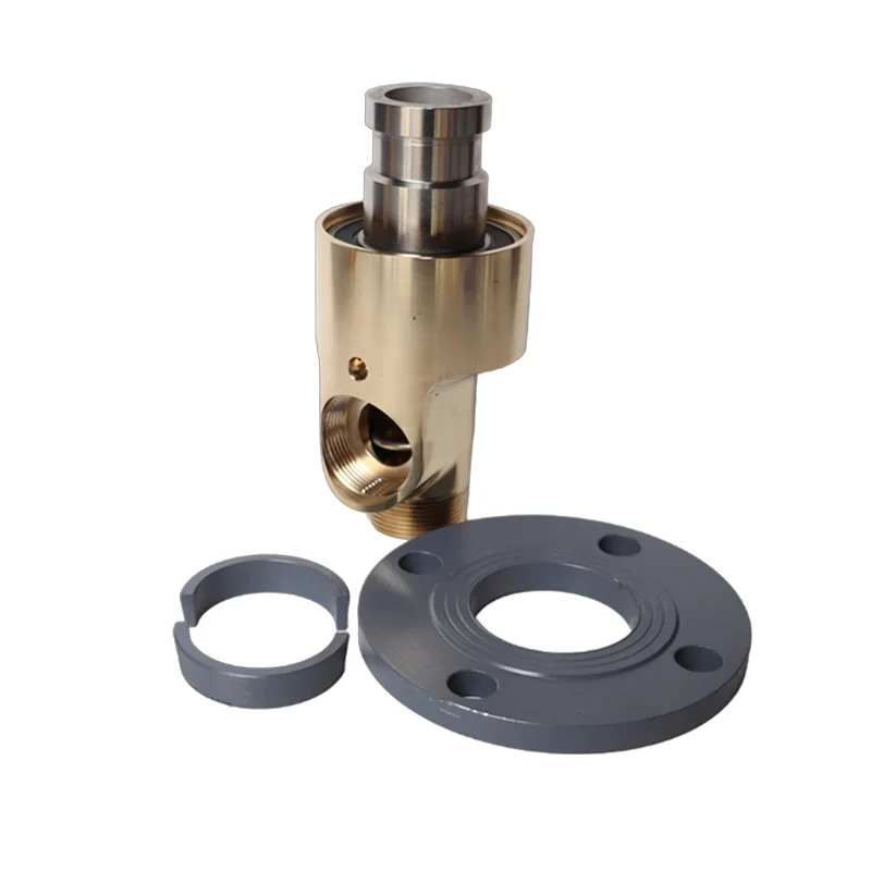 Hs-gf Flange Connection Water Rotary Joint Double Pass Copper Water ...