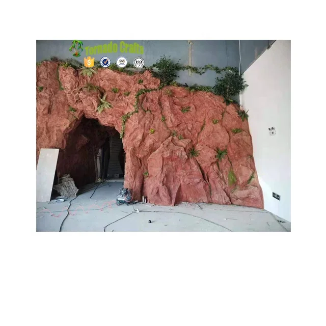 Artificial Rock Slide Grotto And Waterfall View From The Raised Spa ...