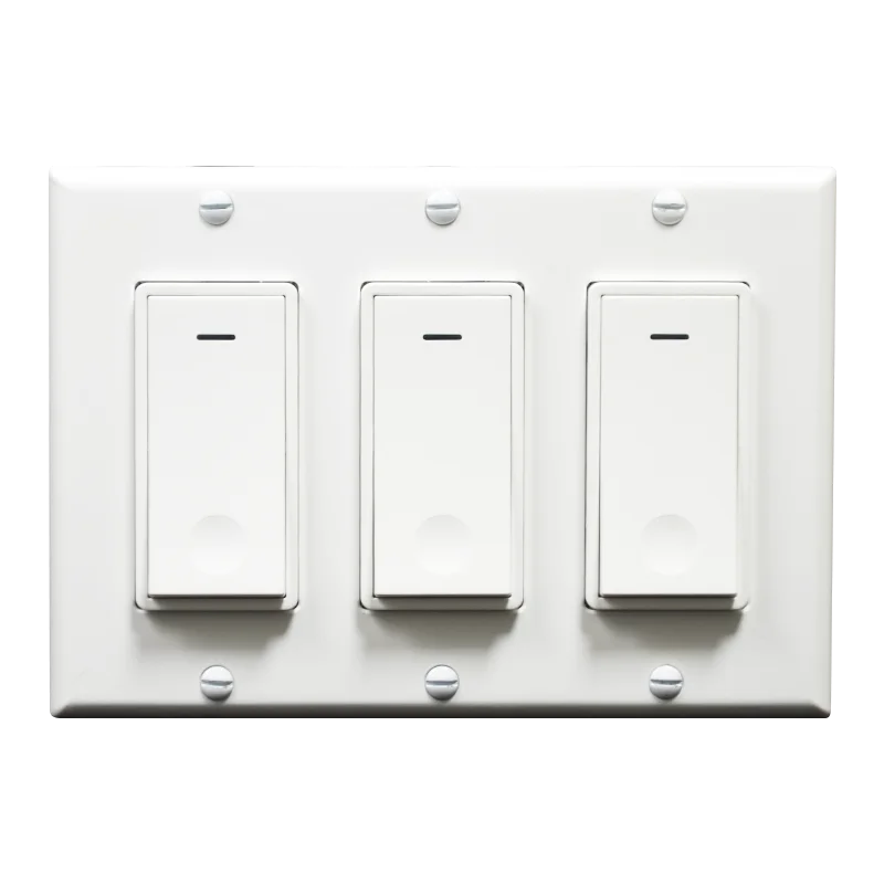 Lezu Zigbee Smart Home Solution Hotel Wireless Remote Control No Wiring Electrical Wall Switch 3 ...