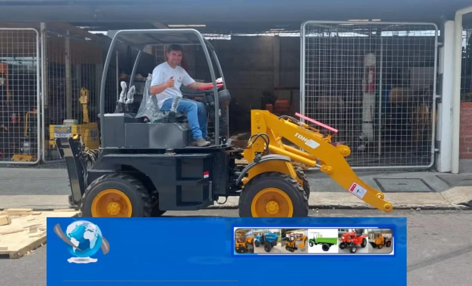 Mini Retroexcavadora Farm Tractor Backhoe Excavator Loader 4x4 Backhoe ...