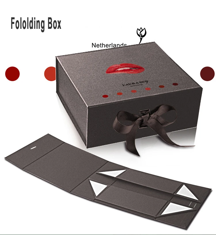 Custom Logo Printed Foldable Rigid Paper Box - Luxury Gift